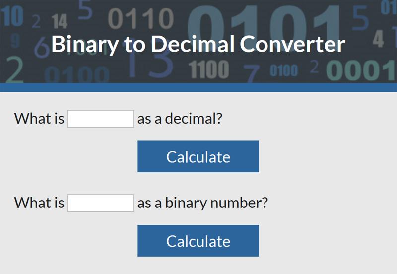 Binary to Decimal Converter | LoveToKnow