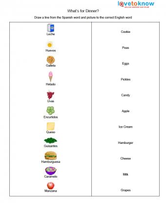 Free Spanish Worksheets for Kindergarten | LoveToKnow