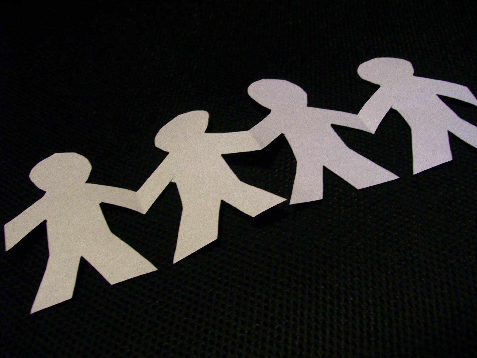 Paper Doll Chain Template PDF Template