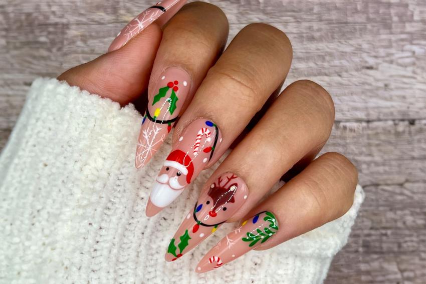 41 Clever Christmas Nail Ideas to Wrap Yourself in Style | LoveToKnow